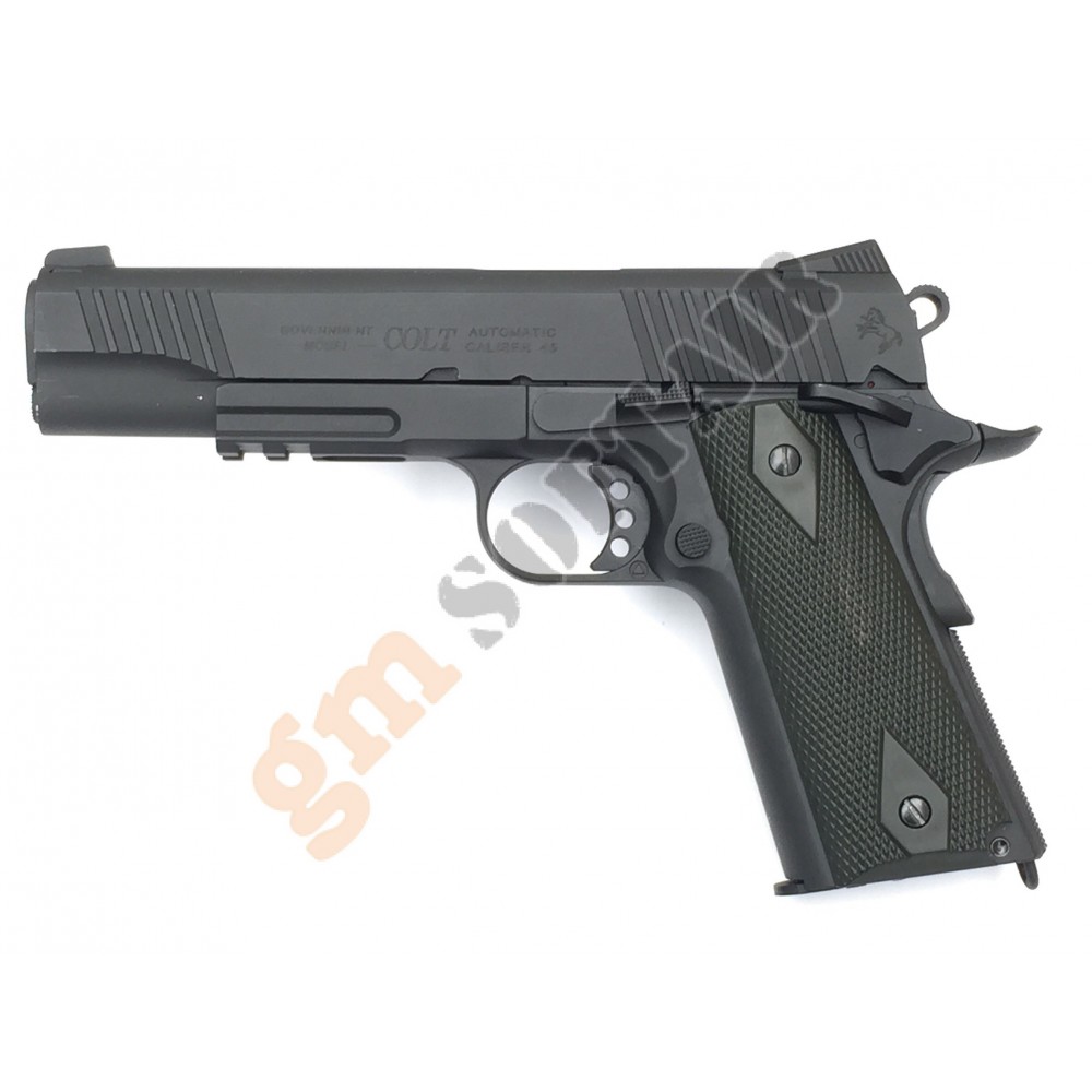 Colt 1911 Rail Gun Blackened (180524) - Gm SoftAir Srl