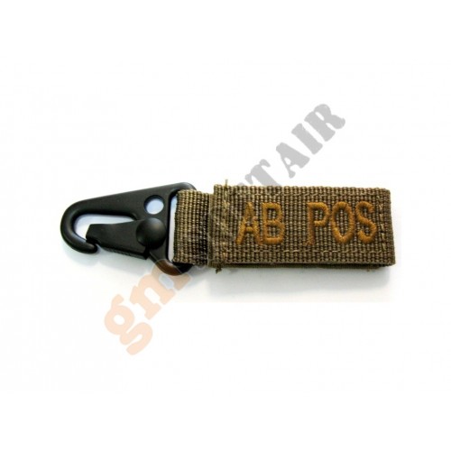Blood Type Tags AB+ Coyote/Brown (20-9728 Voodoo Tactical) - Gm SoftAir Srl