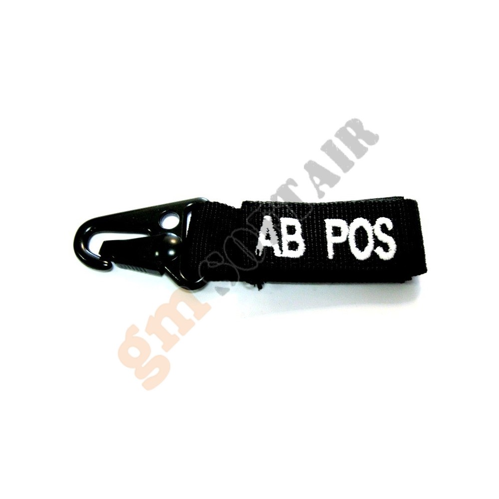 Blood Type Tags AB+ Black/White (20-9728 Voodoo Tactical) - Gm SoftAir Srl